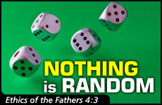 Nothing is Random: Ethics of the Fathers, 4:3 | Aish