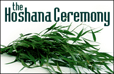 The Hoshana Ceremony | Aish