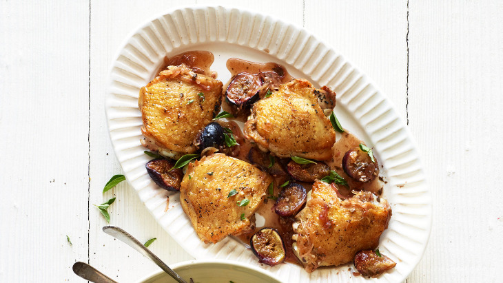 Chicken with Roasted Figs and Dates | Aish