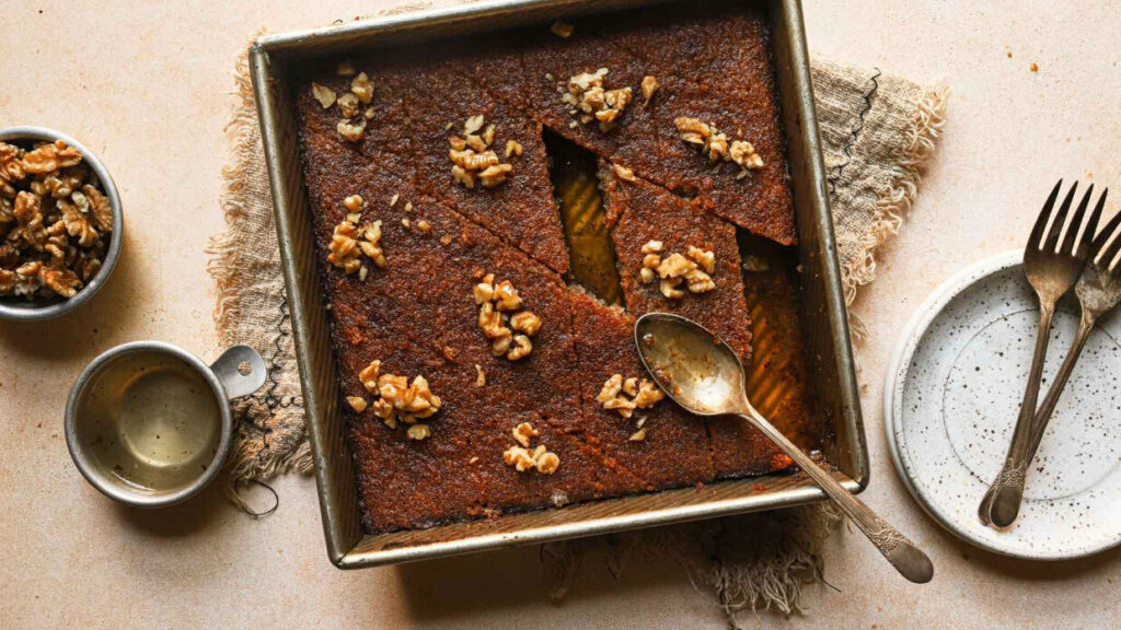 Basbousa, Semolina Cake | Aish
