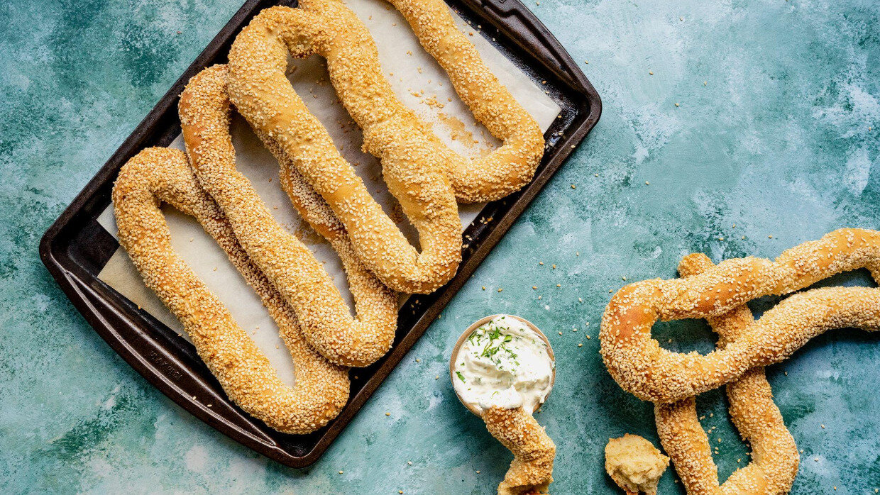 Jerusalem Bagels with Ranch Labneh | Aish