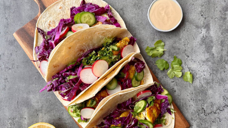 Shawarma Fish Tacos | Aish