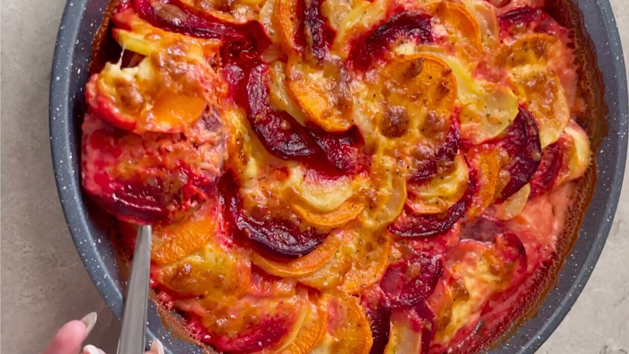 Tricolor Potato Gratin | Aish