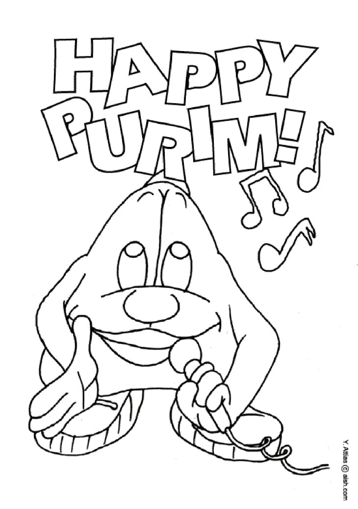 Purim Coloring Pages | Aish
