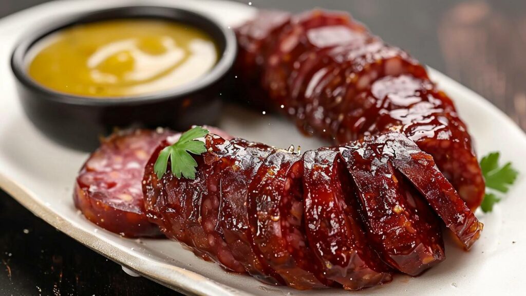 Sweet and Spicy Hasselback Salami | Aish