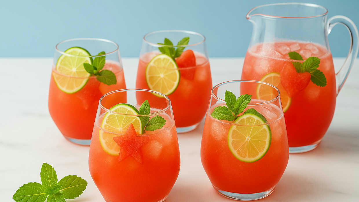 Watermelon Lime Spritzer | Aish