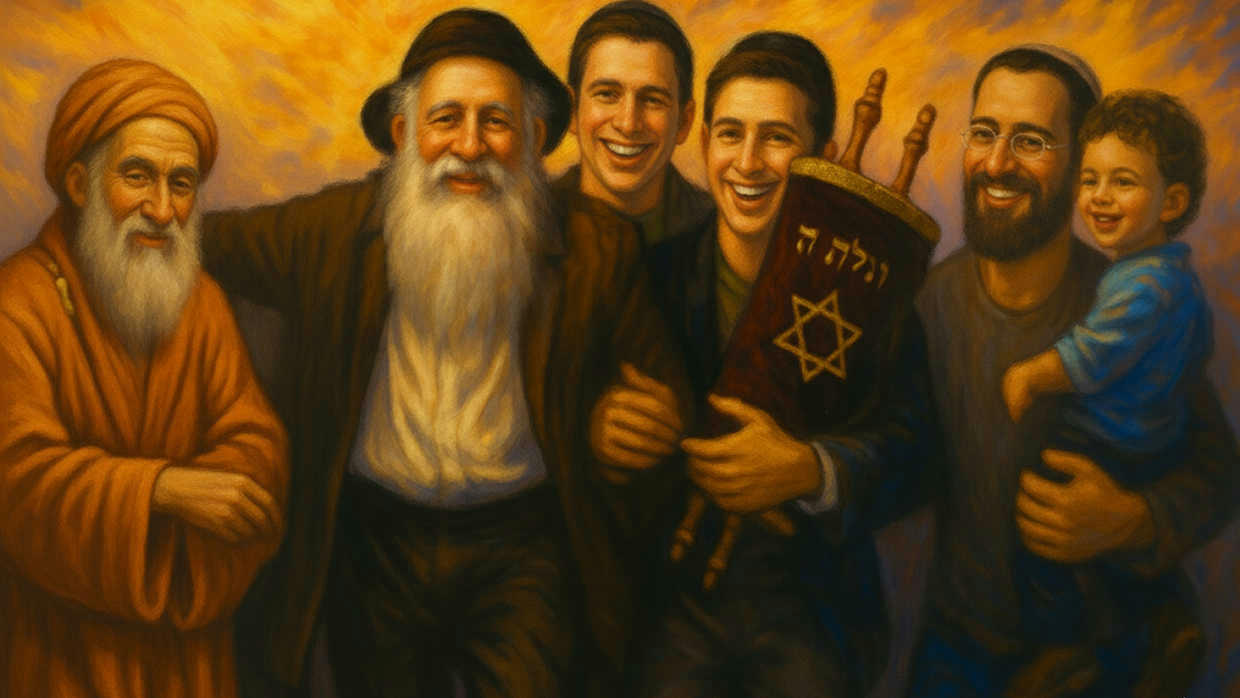 The Essence of Simchat Torah: The Harmonious Union of Body and Soul | Aish